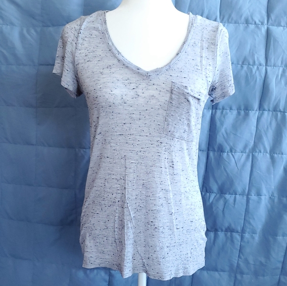 Massimo | Tops | Heather Grey V Neck Tee | Poshmark